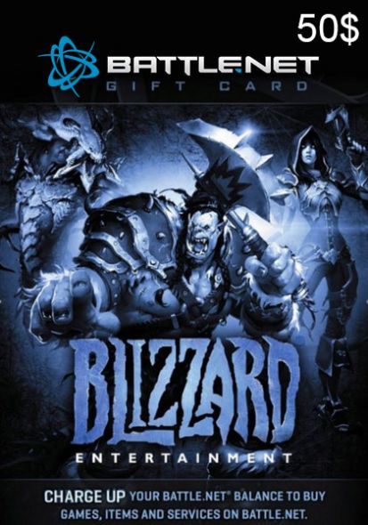 BattleNet 50 Dollar Gift Card | 24/7 delivery