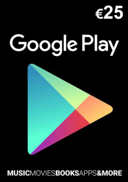 Google Play 25 Euro Gift Card | Delivery to your email